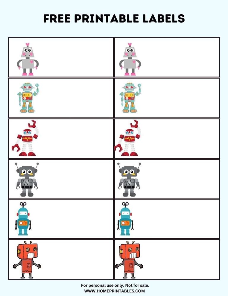 Printable Labels Templates Free - Free Printable Templates