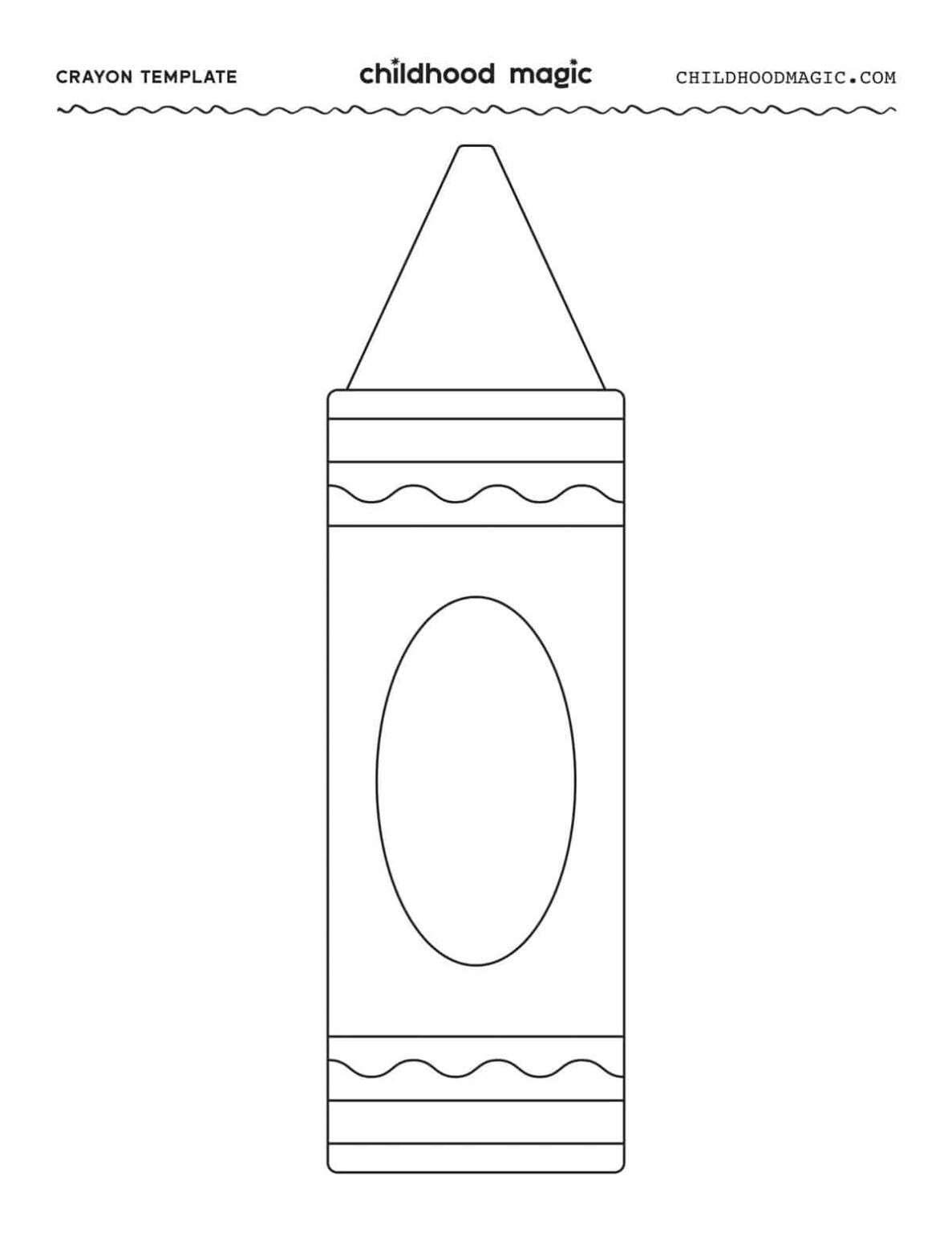 Crayon Template Printable Free - Free Printable Templates