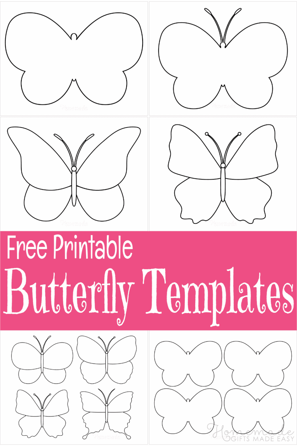 Free Printable Butterfly Template - Free Printable Templates