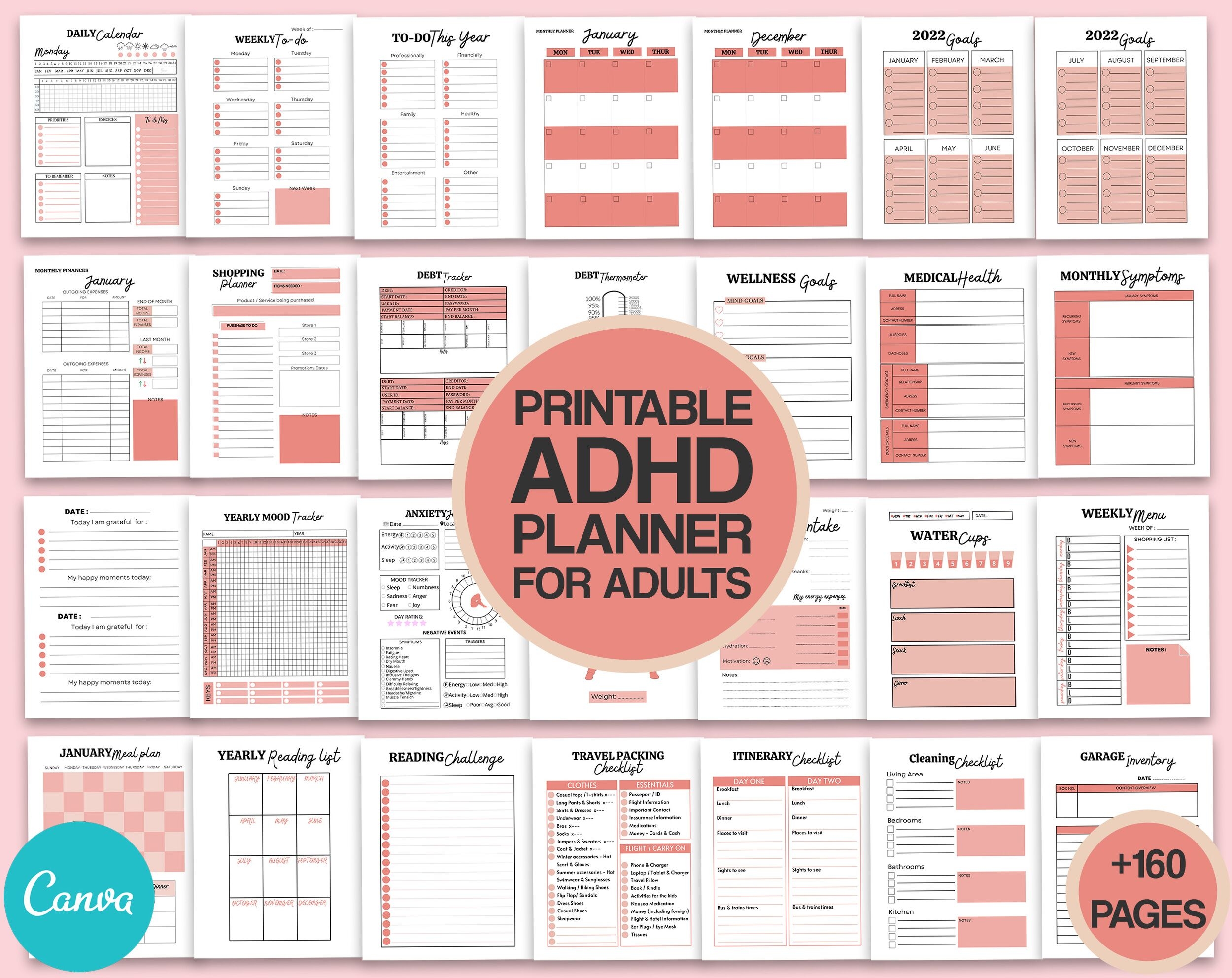 Free Printable Adhd Daily Planner Template - Free Printable Templates